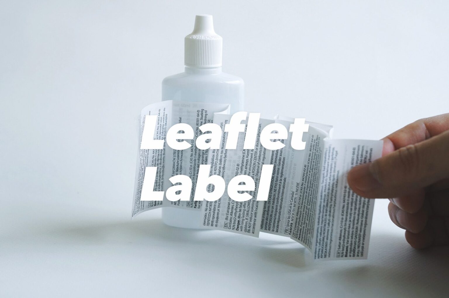 CLP規則用多層ラベル：印刷物をコンパクトに収納するラベルです